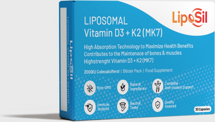 Buy LIPOSIL liposomal vitamin D3/K2(MK7) 30 Capsules Online in UK - OTC2U